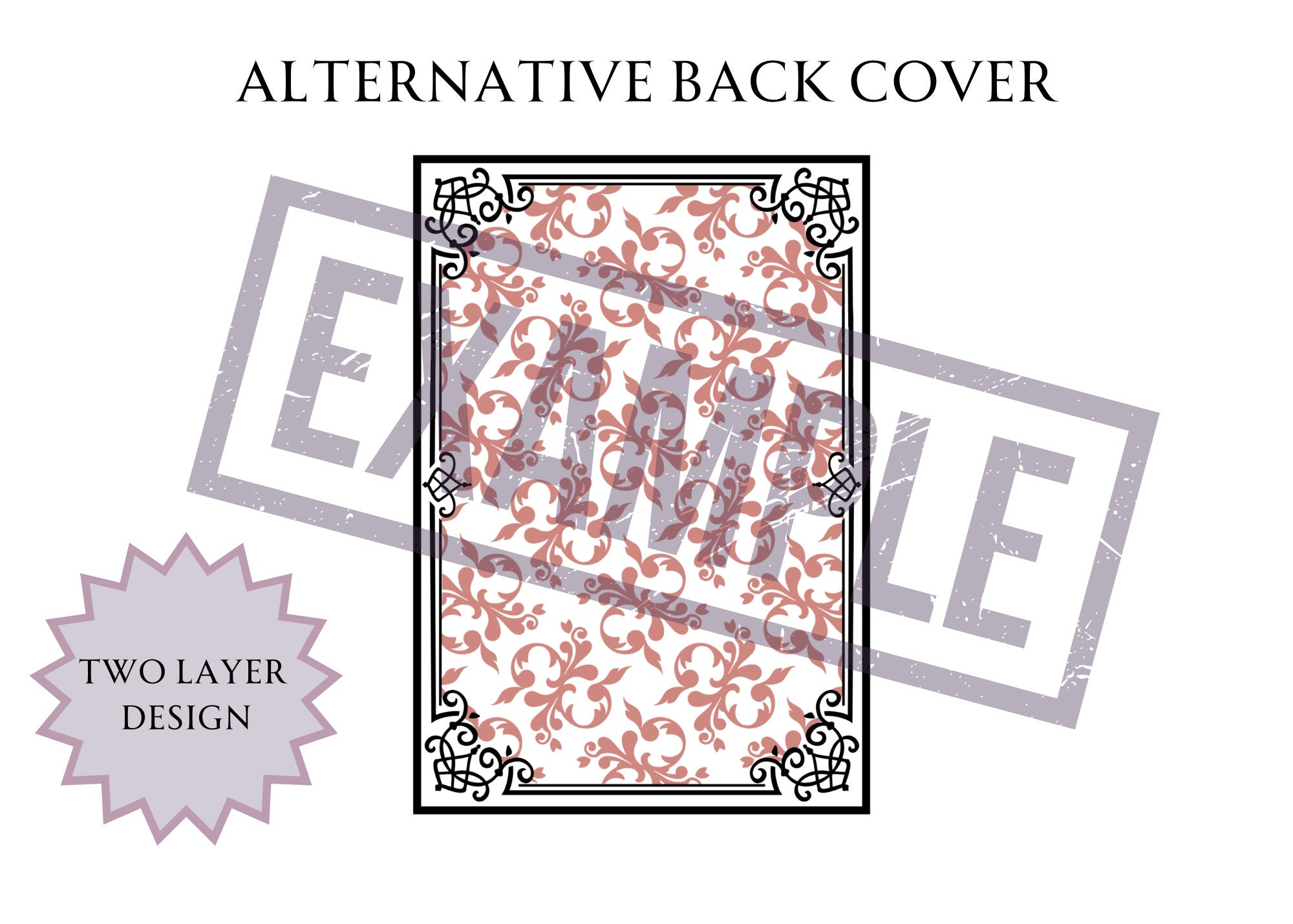 Customizable Book Cover Two Layer Design for Bookbinding, Vinyl Book ...