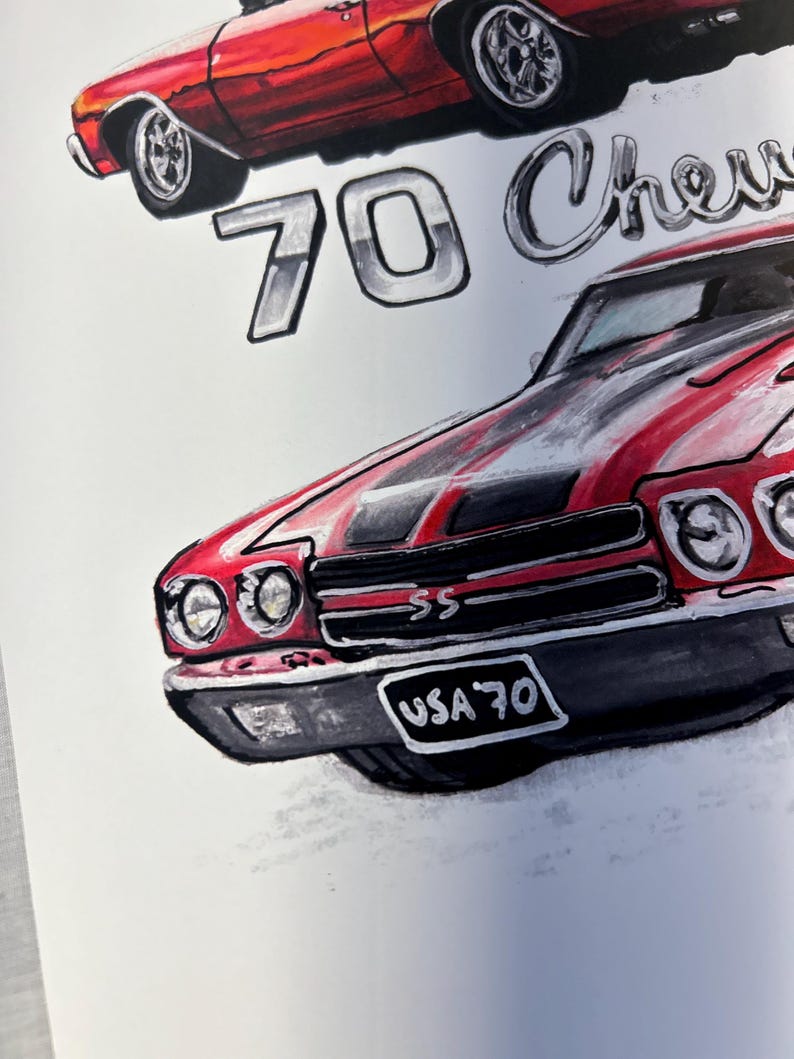 1970 Chevy Chevelle SS - Etsy
