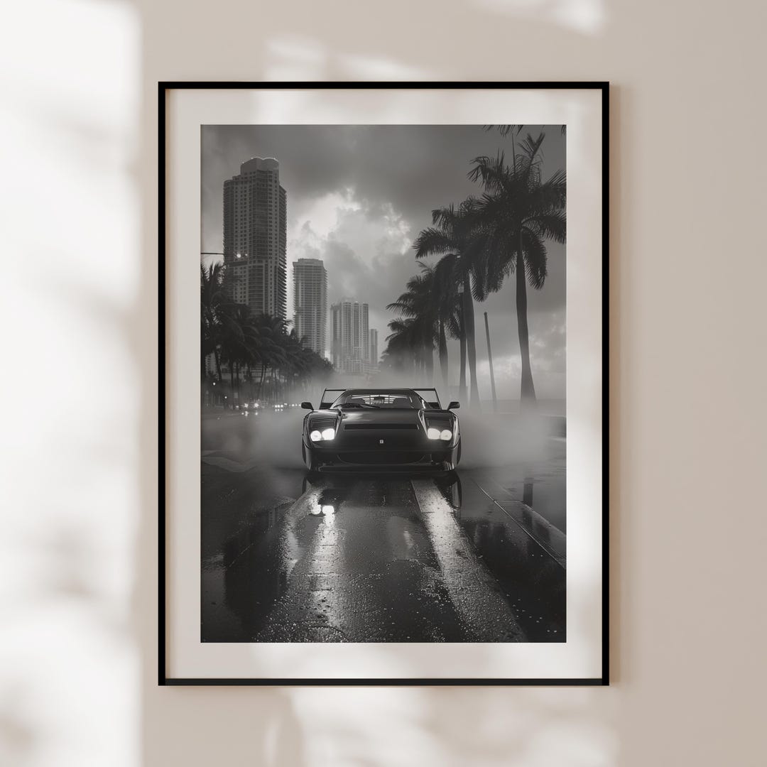 Vintage Ferrari F40 Poster, Vintage Ferrari Print, Ferrari Wall Art ...