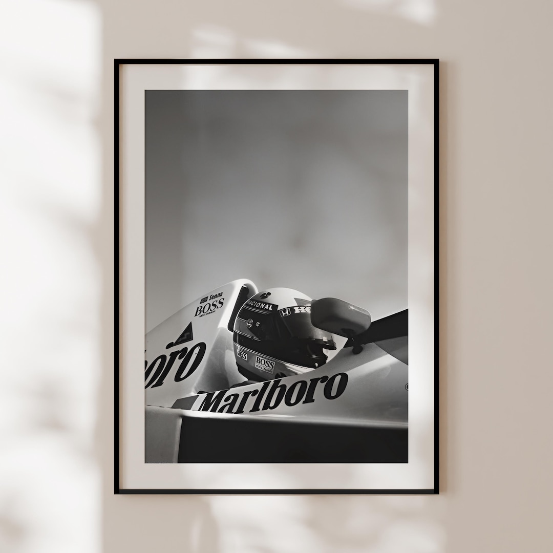 Formula 1 Poster, Black and White Formula 1 Print, Motorsport Wall Art ...
