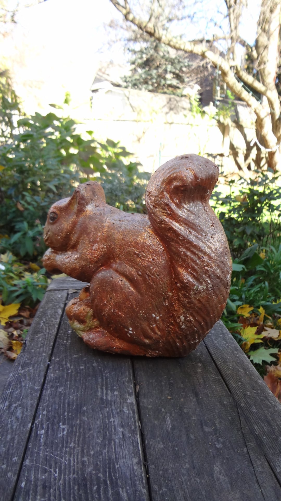 Squirrel Paper Mache Teena Flanner Autumn Fall - Etsy