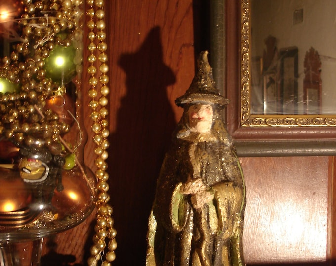 Halloween Witch Papier Mache Original Teena Flanner - Etsy
