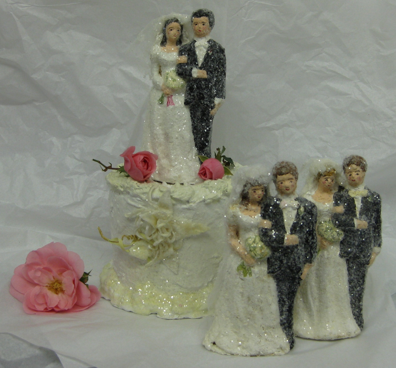 Cake Topper Teena Flanner Bridal Cake Topper Papier Mache Custom - Etsy