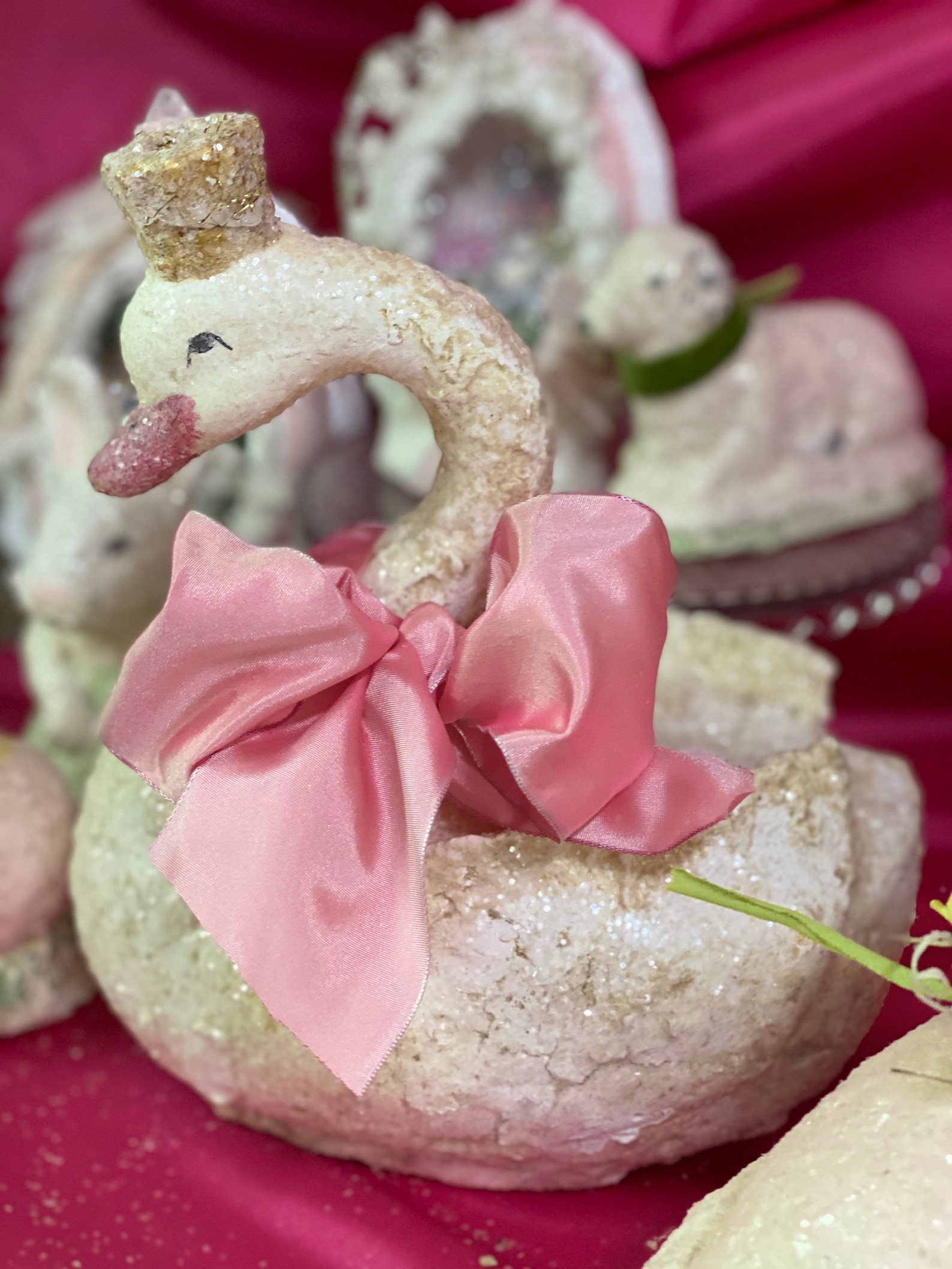 Swan Paper Mache Teena Flanner Original - Etsy