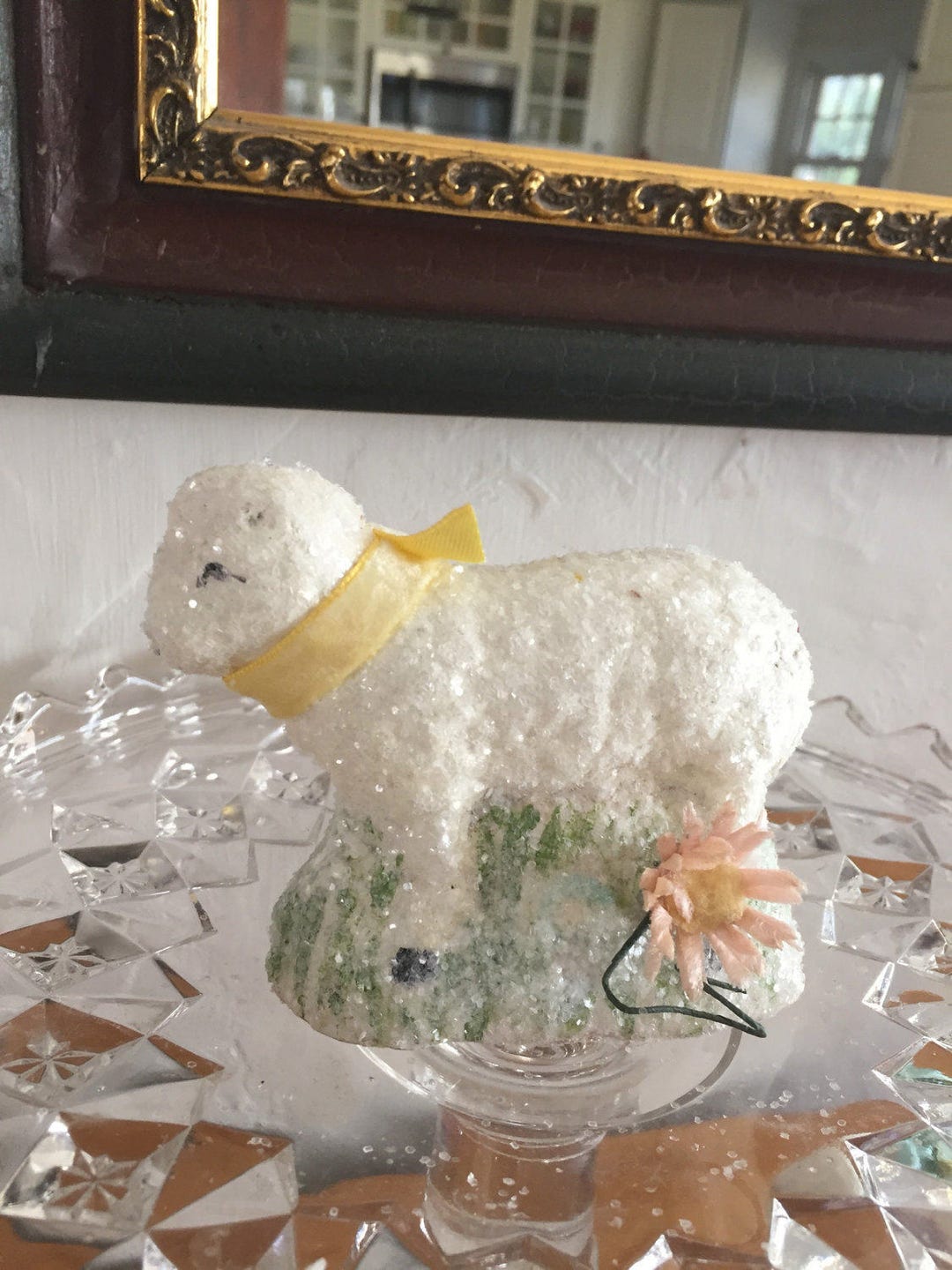 Lamb Sheep Paper Mache Papier Mache Tiny Teena Flanner Original - Etsy