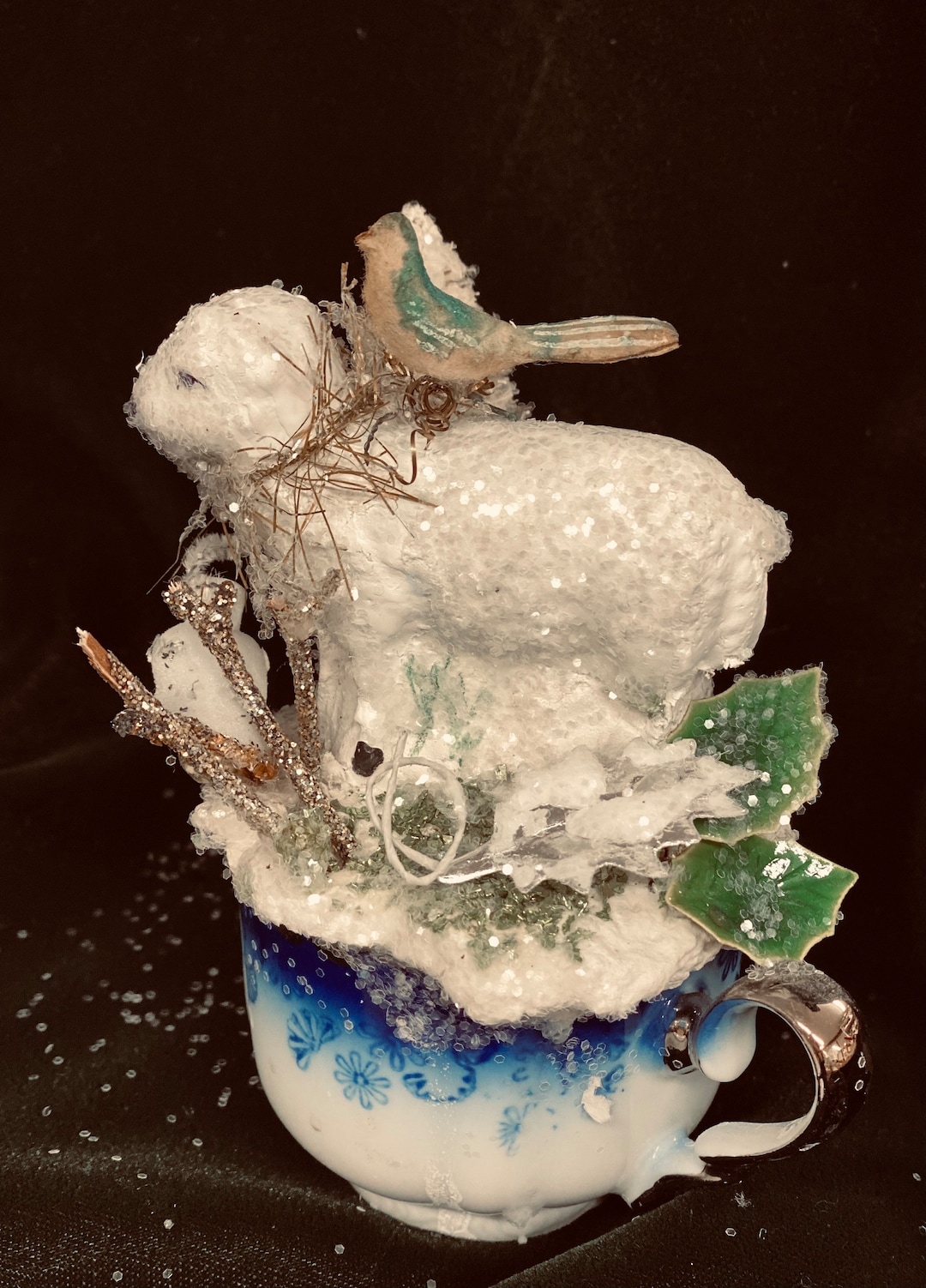 Teena Flanner Lamb Sheep Papier Mache , a Teacup Holly - Etsy