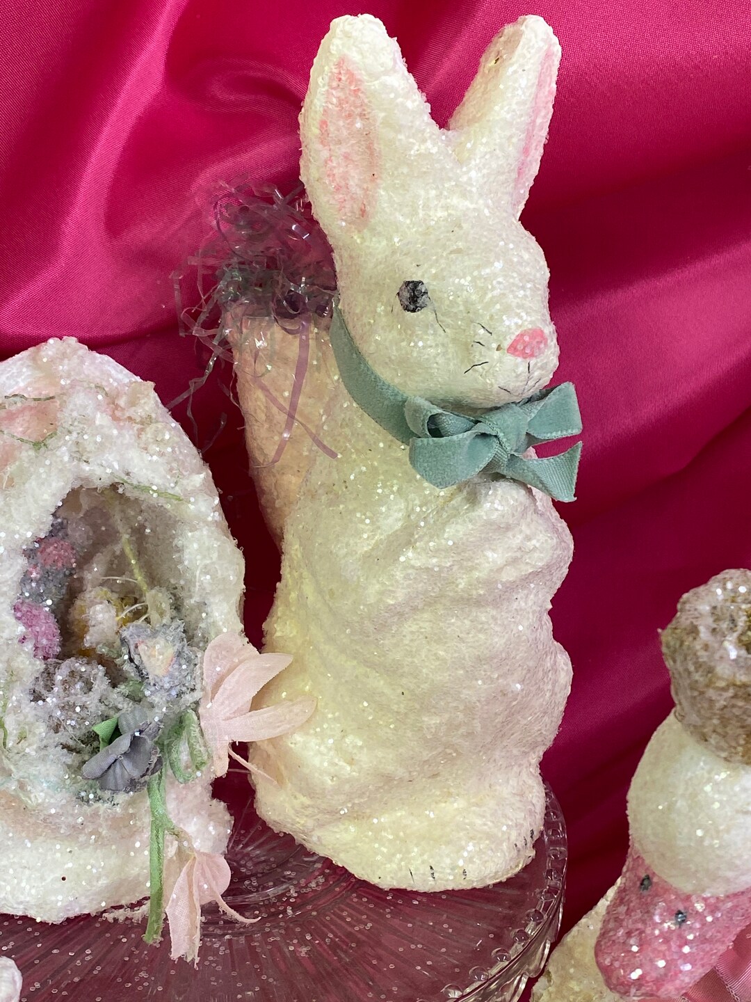 Bunny Rabbit Easter Papier Mache Sugared Paper Mache Teena Flanner ...