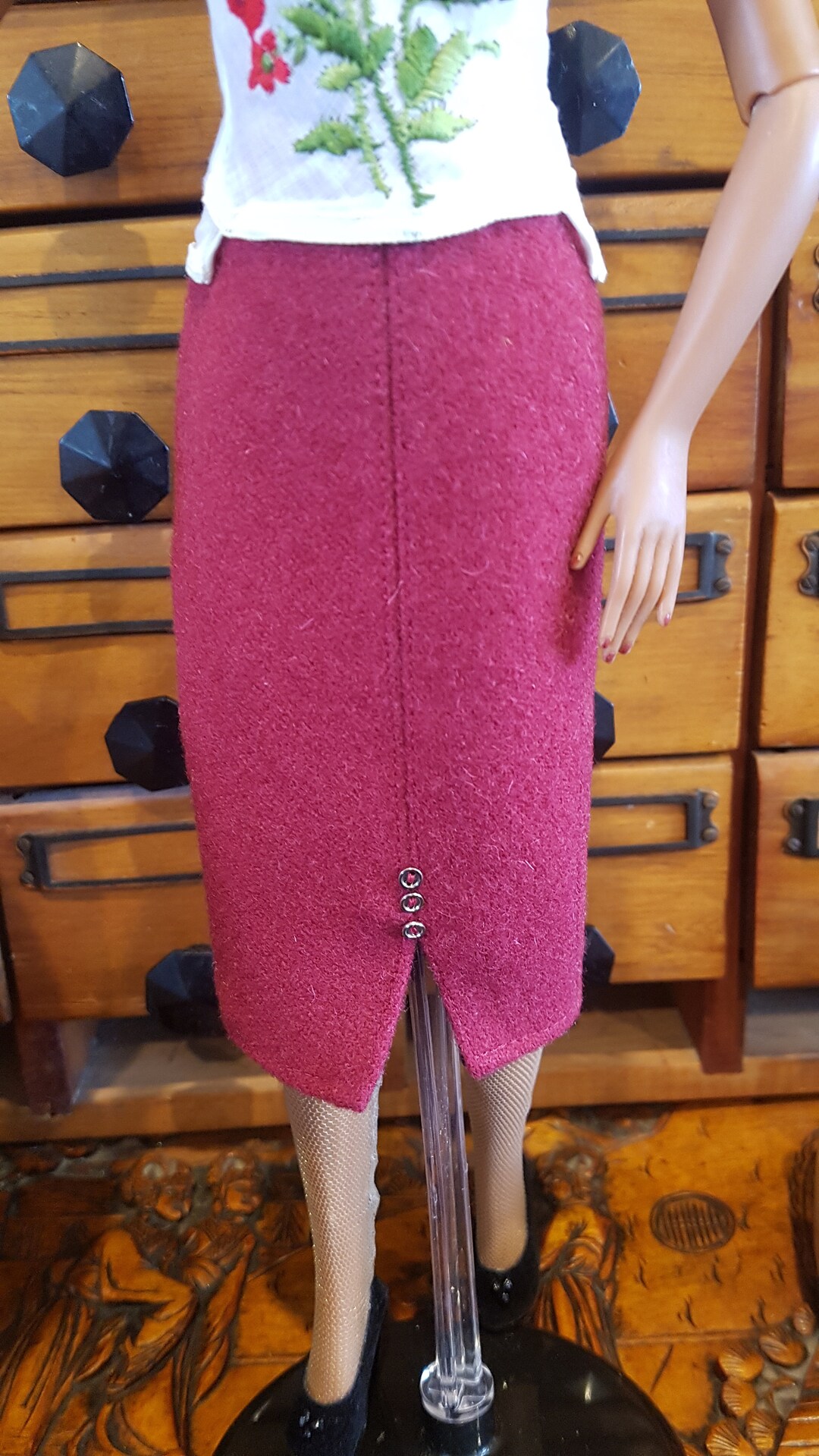 Vintage Merino Wool Pencil Skirt Fashion Doll Clothing Gene Tonner ...