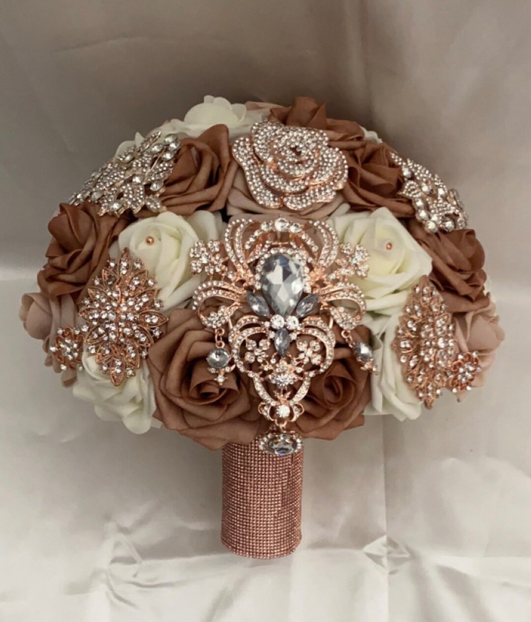 Wedding Bridal Bouquet Bling Brooch Bouquet Rhinestone Bouquet Glam ...