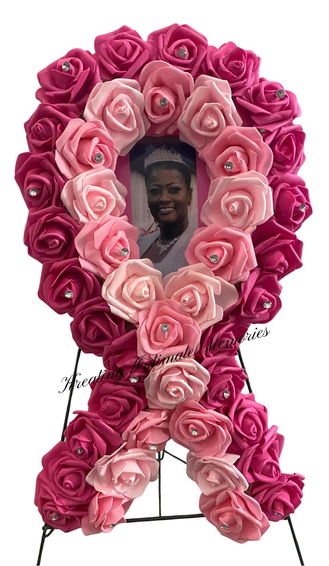 Breast Cancer Awareness Wreath| Pink Wreath| Flower Wreath| Pink ...