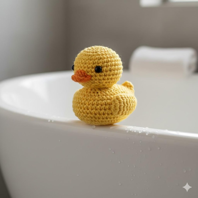 No-sew Rubber Duck Crochet Pattern | Easy Amigurumi Toy (PDF) - Etsy