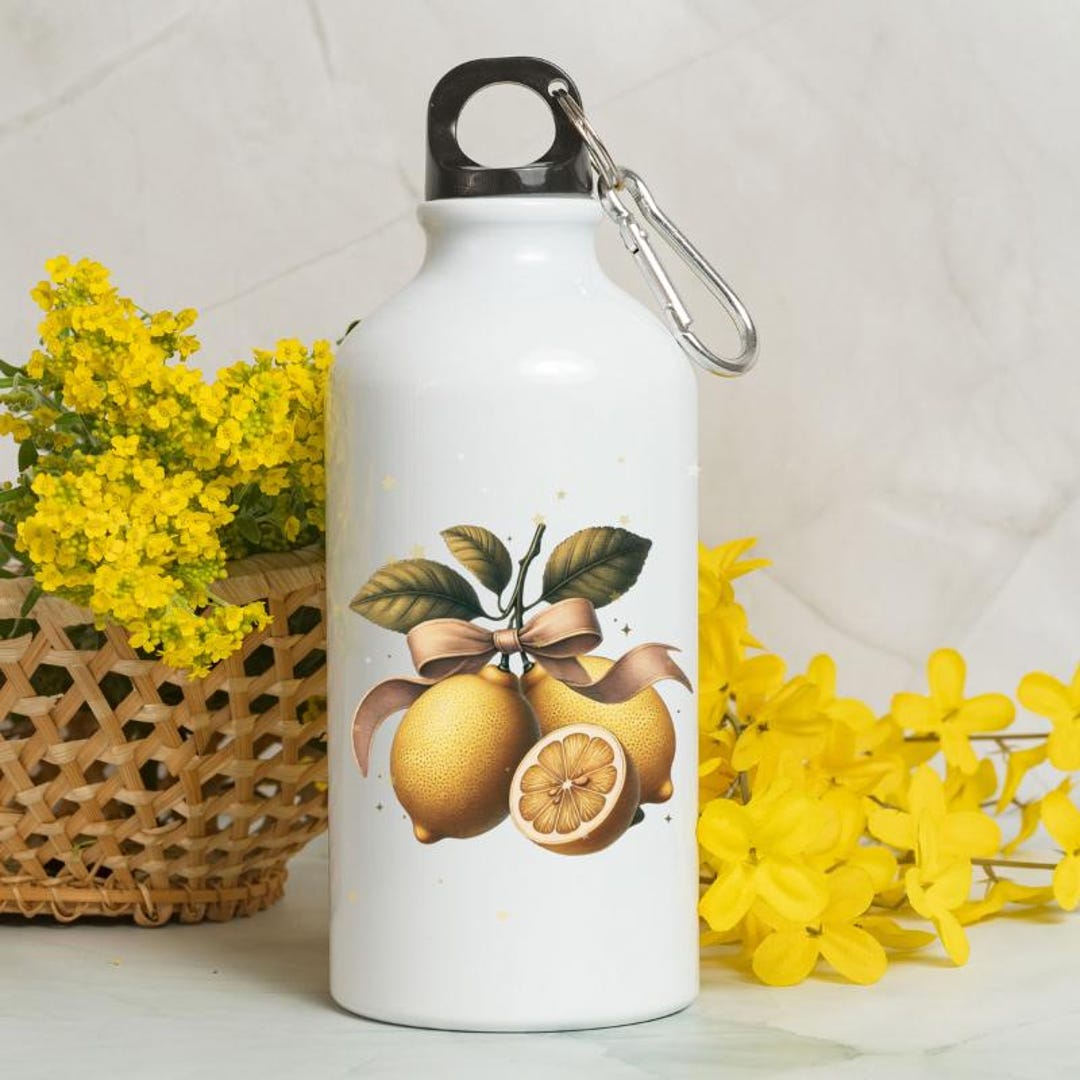 Vintage Lemon Png,whimsical Lemon Clipart,elegant Lemon Sublimation Png ...