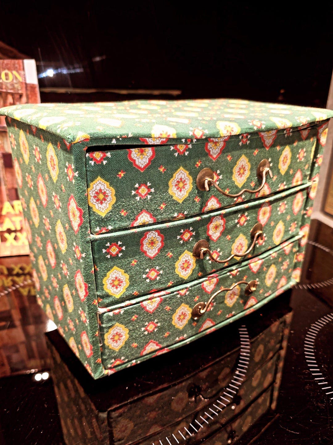 1960s Sewing Box Made of Cardboard and Fabric - Etsy UK