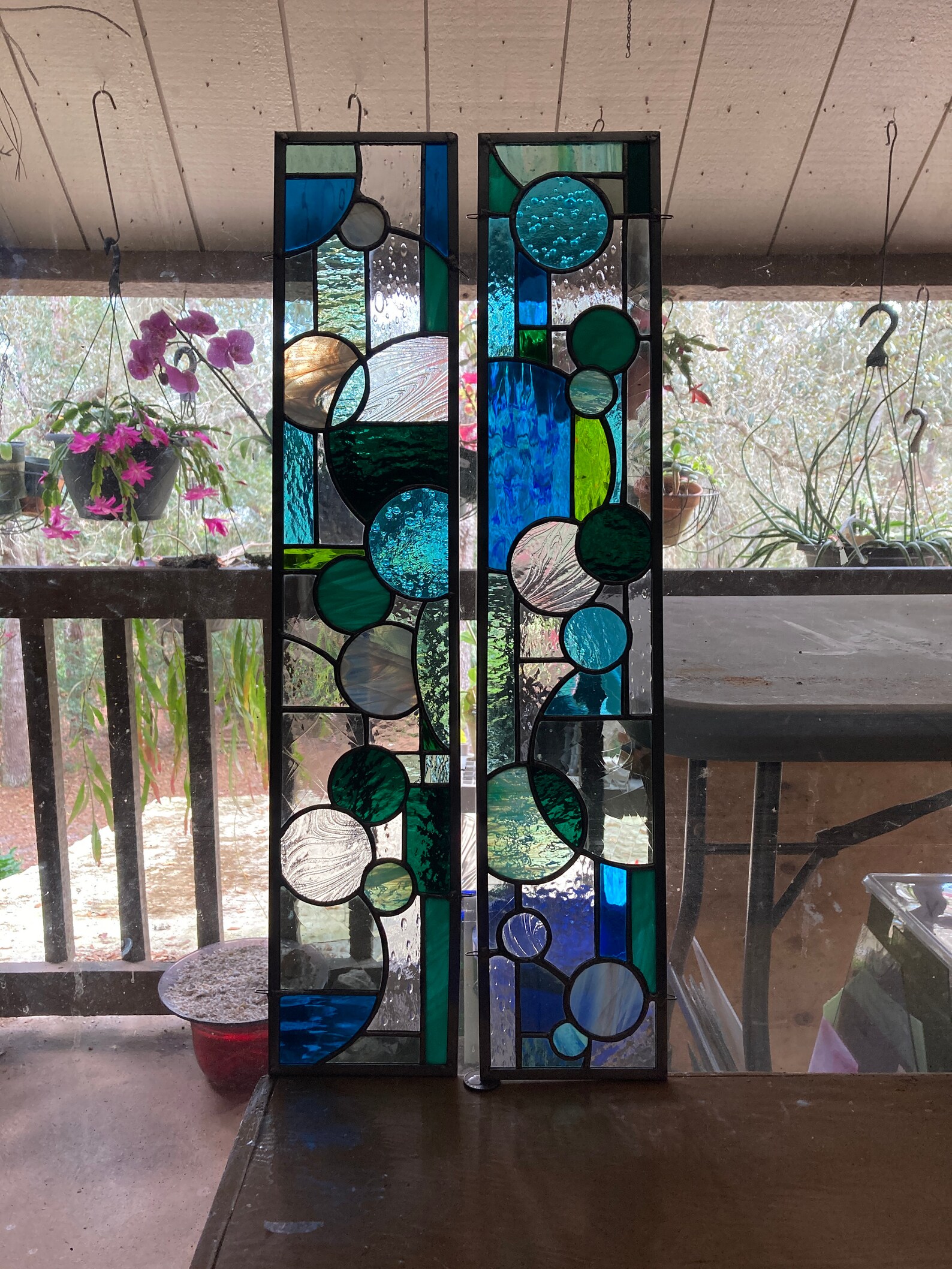 Custom Pair of Stained Glass Windows Vertical or Horizontal - Etsy