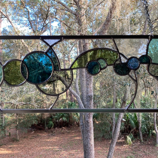 Stained Glass Vertical Transom - Etsy