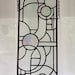 Clear Contemporary Stained Glass Panel, Stain Glass Window, Abstract ...