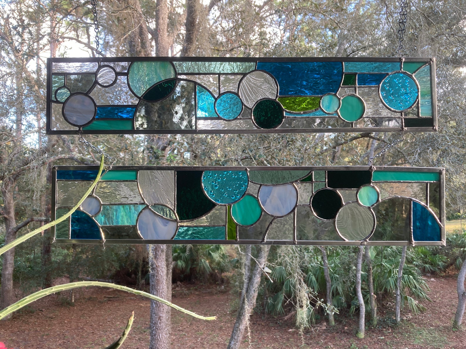 Custom Pair of Stained Glass Windows Vertical or Horizontal - Etsy