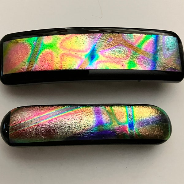 Fused Glass Barrette - Etsy