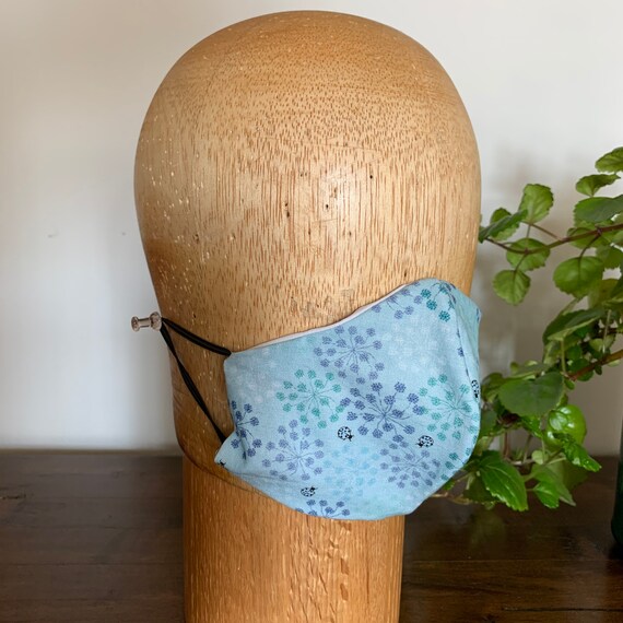 Washable Astrid With Lady Bug Face Mask With Elastic and | Etsy UK