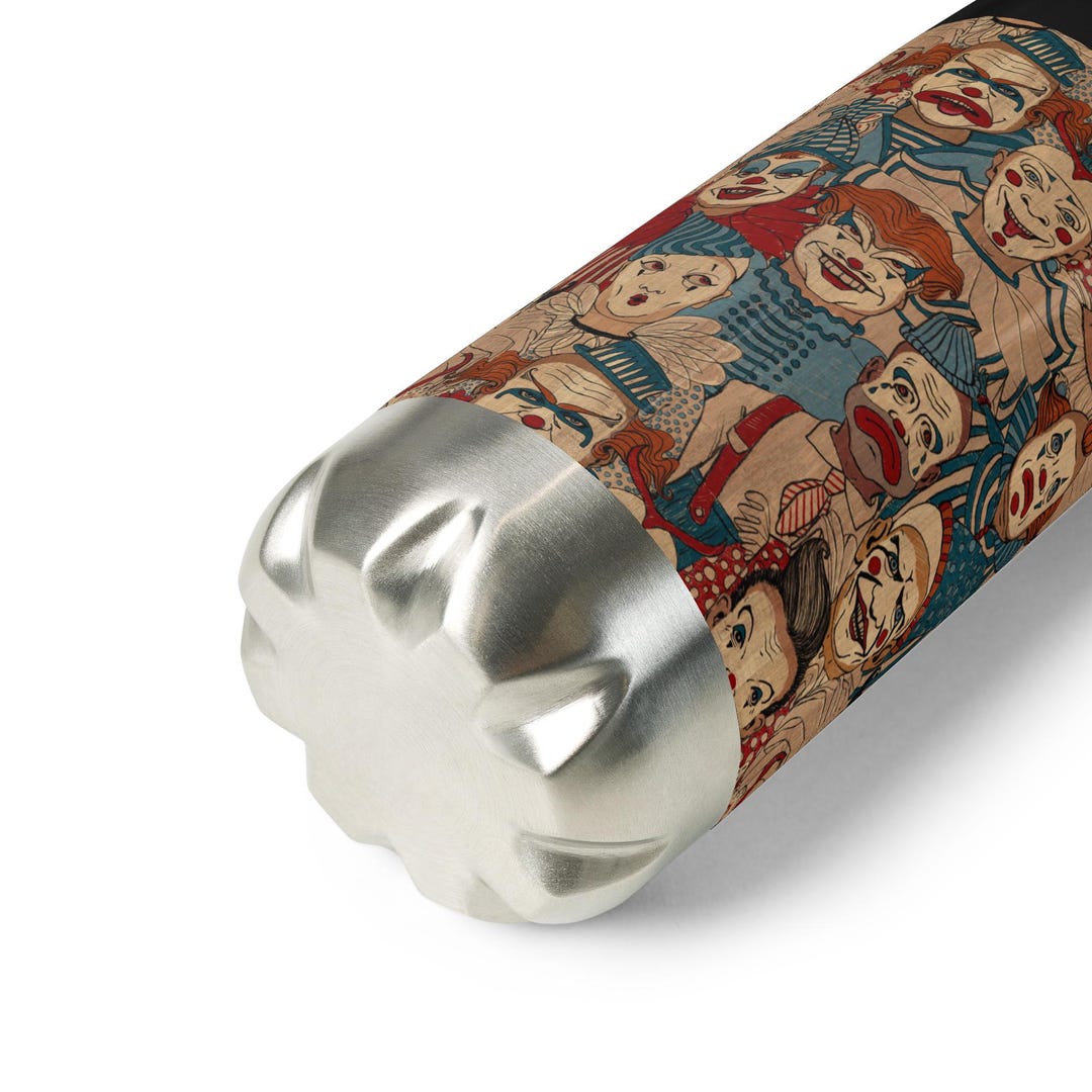 Creepy Circus Clowns Stainless Steel Water Bottle - Etsy