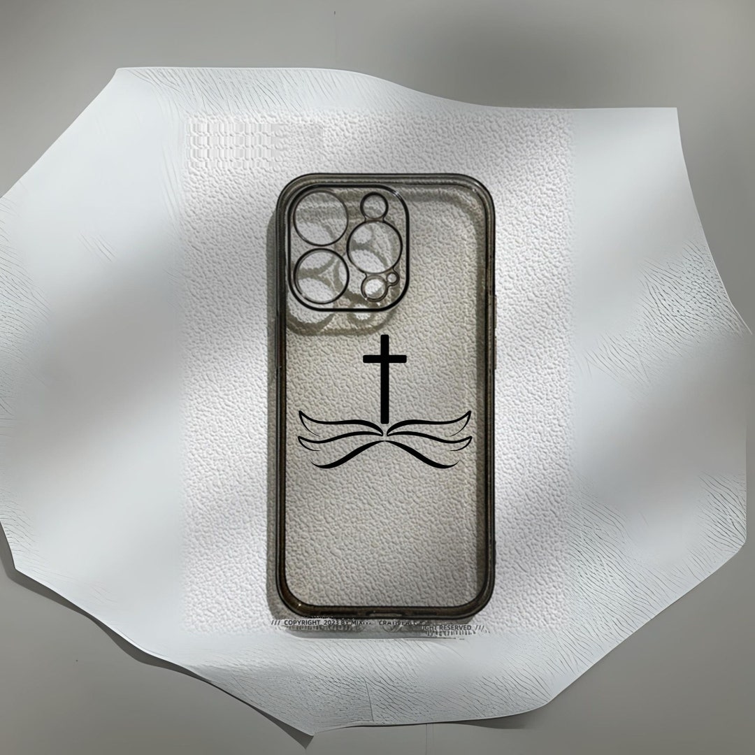 Chrome Hearts Style Gothic Cross iPhone Case, Y2k Black Protective Goth ...