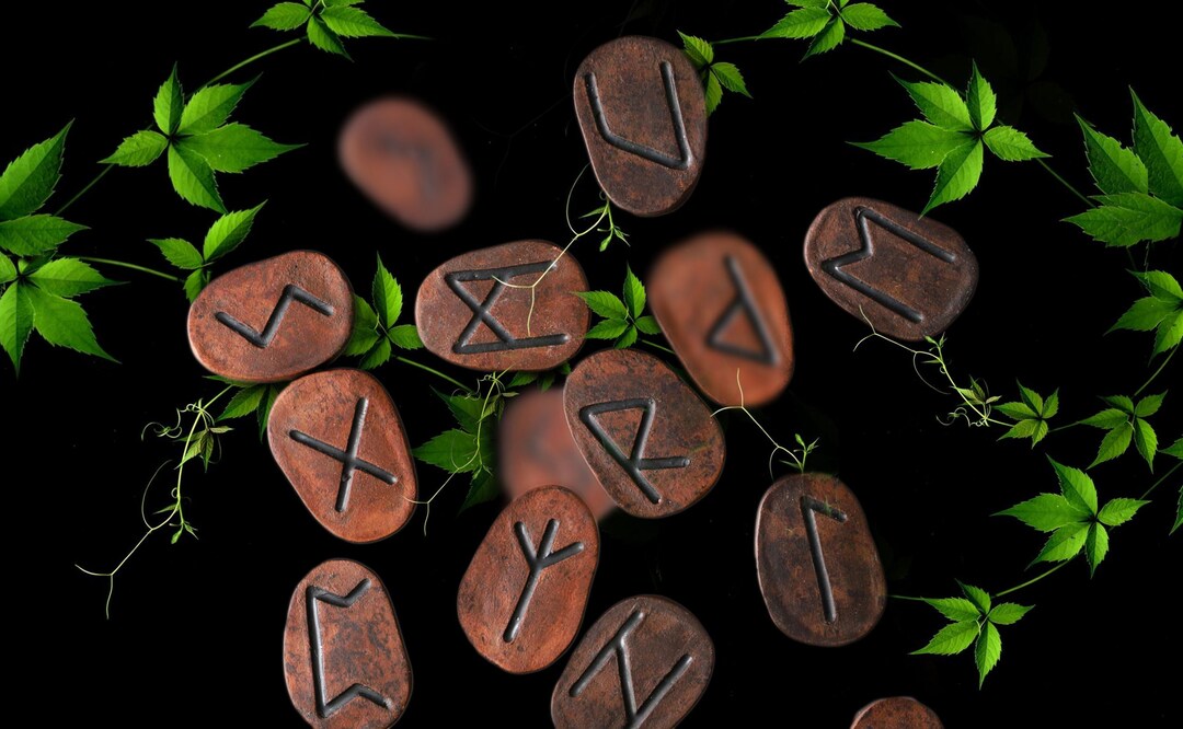 Oval Clay Rune Set Elder Futhark Clay Rune Stamps Elder Futhark Rune ...