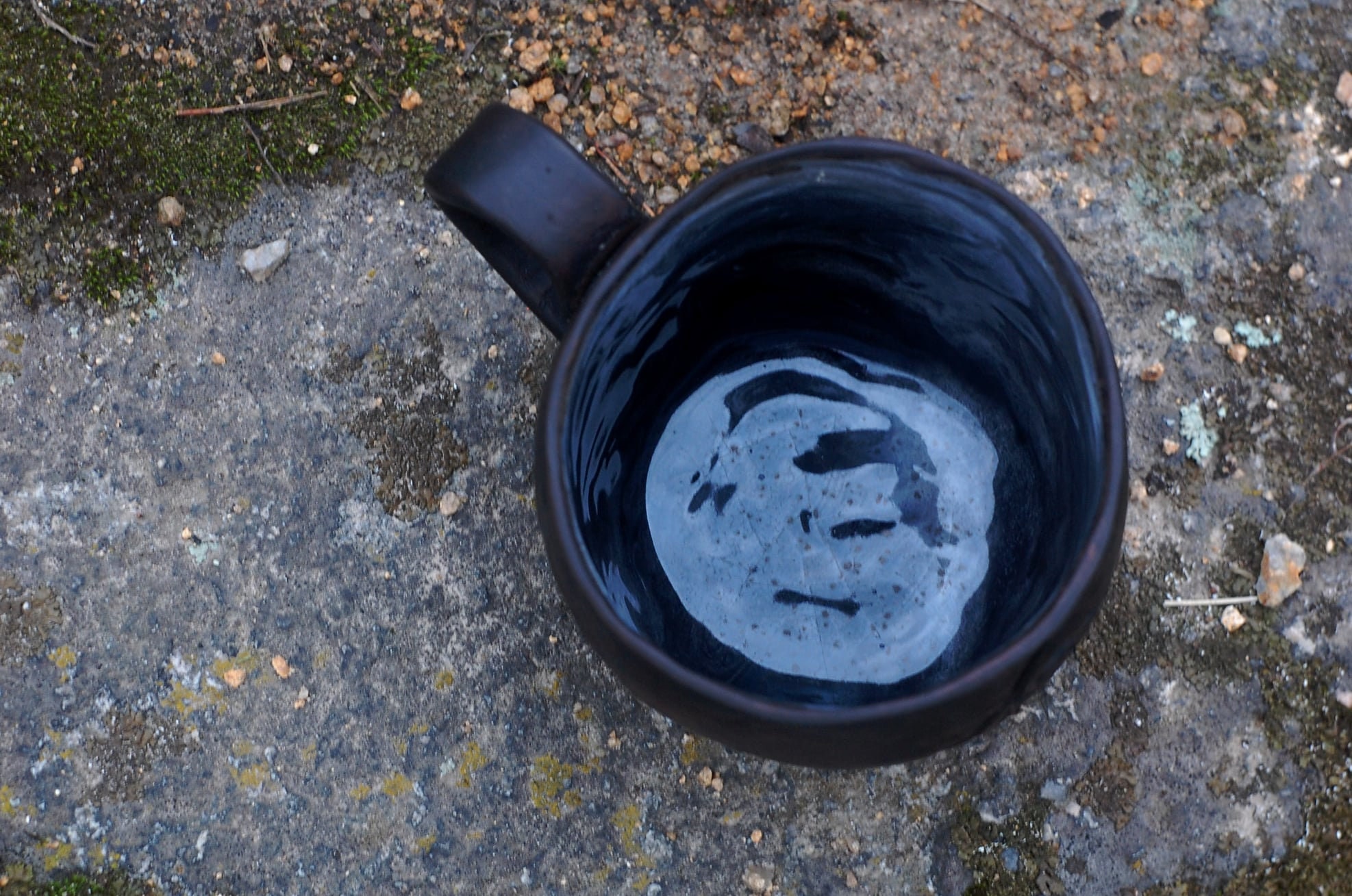 Triquetra Handmade Clay Cup With a Handle Cup Large Cup Latte Cup ...