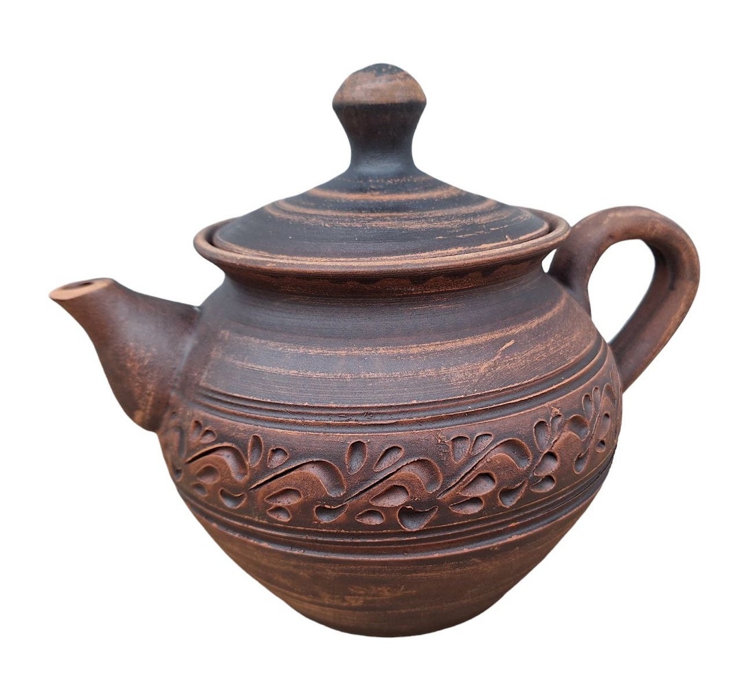 Clay Teapot for a Tea Ceremony Unglazed Small Teapot for Two Assassins ...
