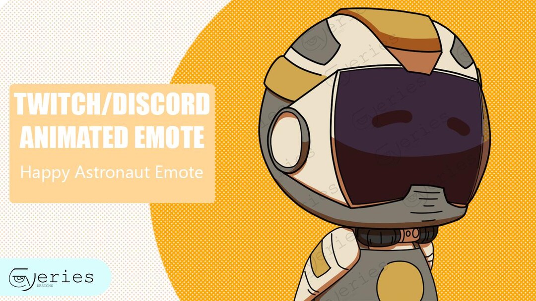Animated Twitch Emote, Animated Discord Emote, Astronaut Emote ...