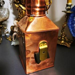 Vintage Copper Ship Lantern ,ship Light Copper, Vintage Nautical Decor ...