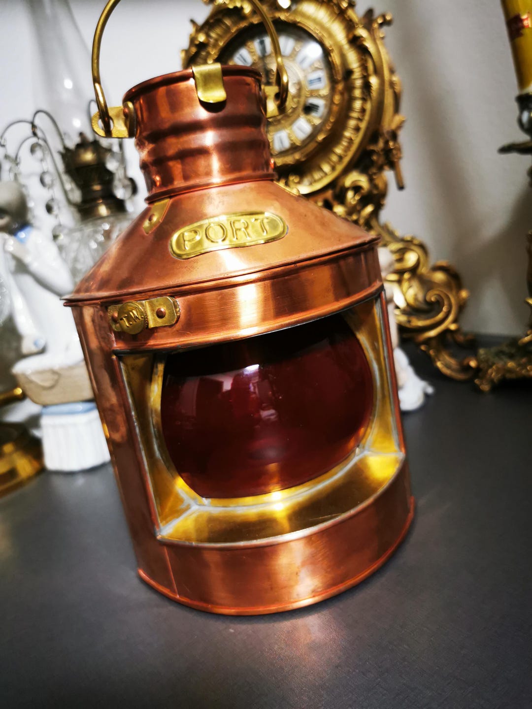 Vintage Copper Ship Lantern ,ship Light Copper, Vintage Nautical Decor ...