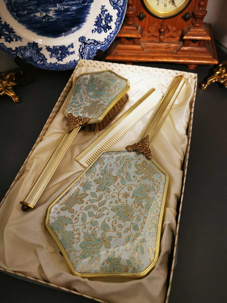 Beautiful Vintage 3-piece Vanity Dressing Table Set - Etsy