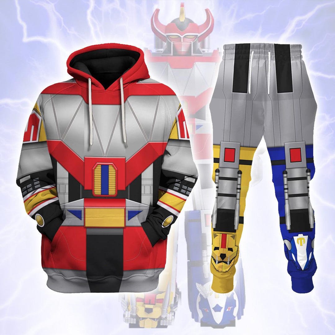 Mecha Robot Warrior Cosplay Hoodie and Jogger Set Superhero Costume for ...