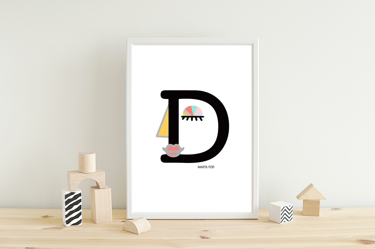 Alphabet Letter d Printable Letter Art Poster - Etsy