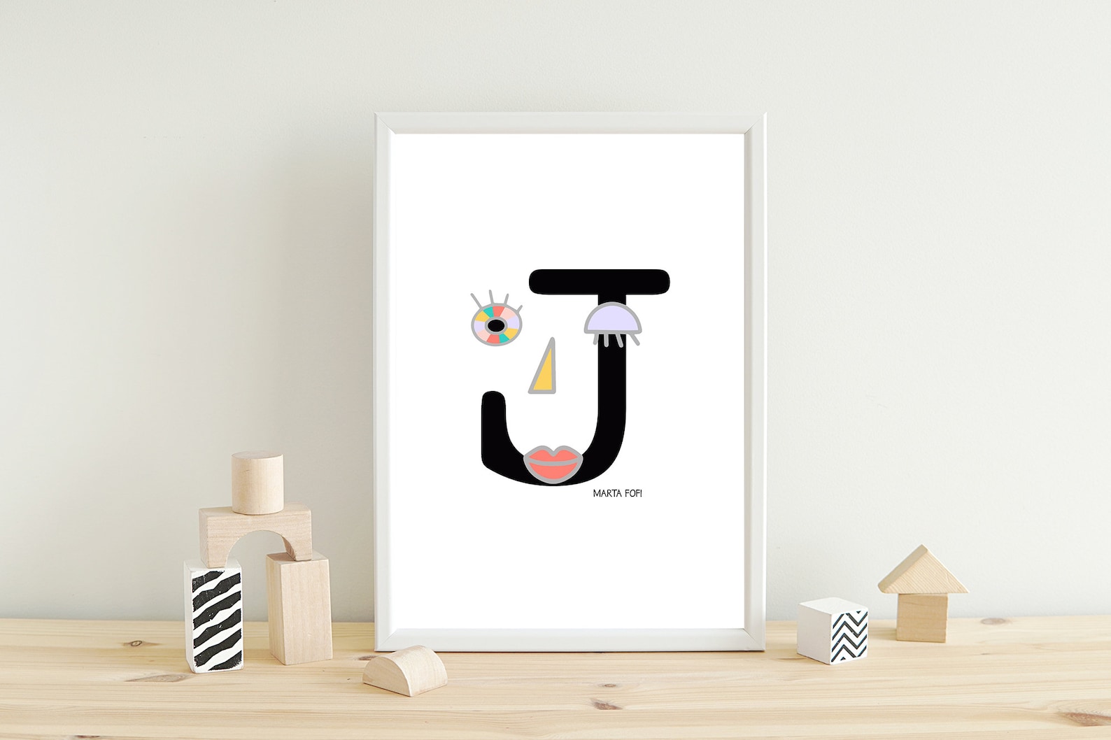Alphabet Letter j Printable Letter Art Poster - Etsy