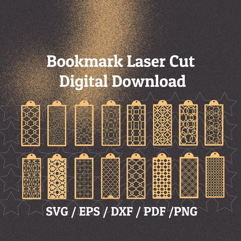 Bookmarks Bundle Svg Design, Laser Cut Digital Files Corel Draw ...