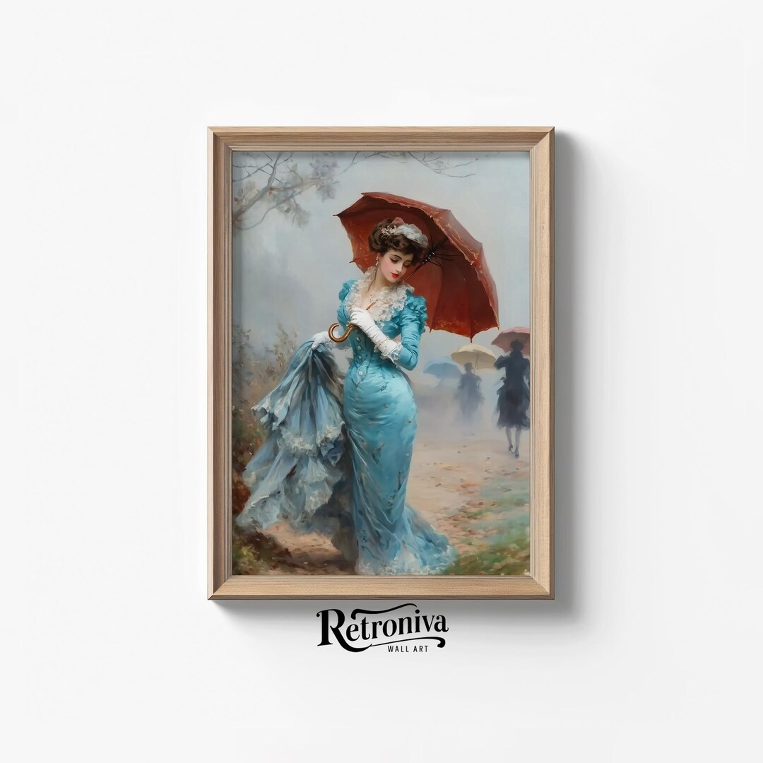 Woman Reading Portrait Vintage Victorian Oil Painting | Moody Portait ...