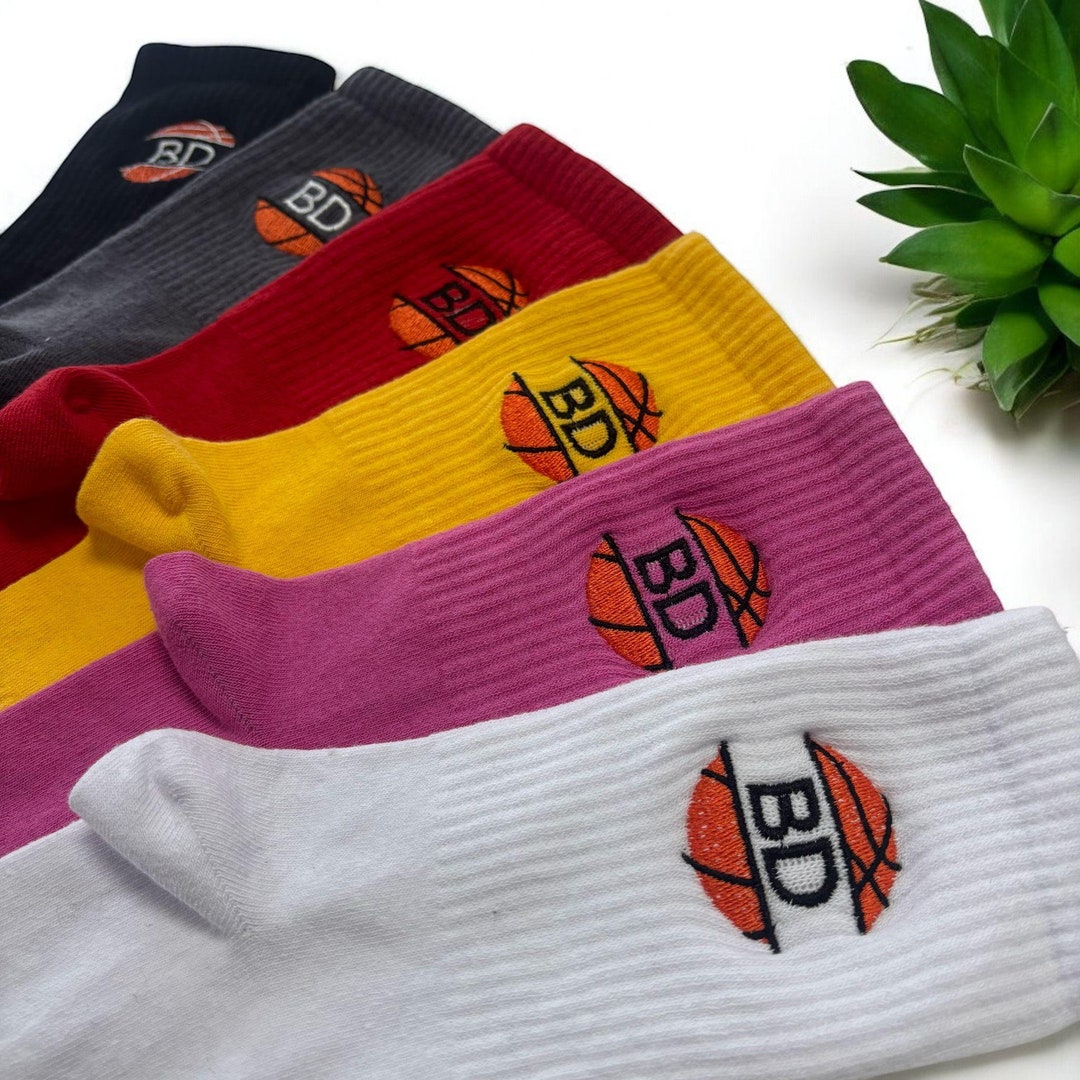Personalized Basketball Socks: Custom Embroidered Team Socks - Etsy