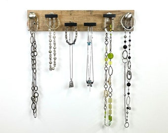 Jewelry Display Wall Hung Jewelry Holder for Necklace and Bracelet ...