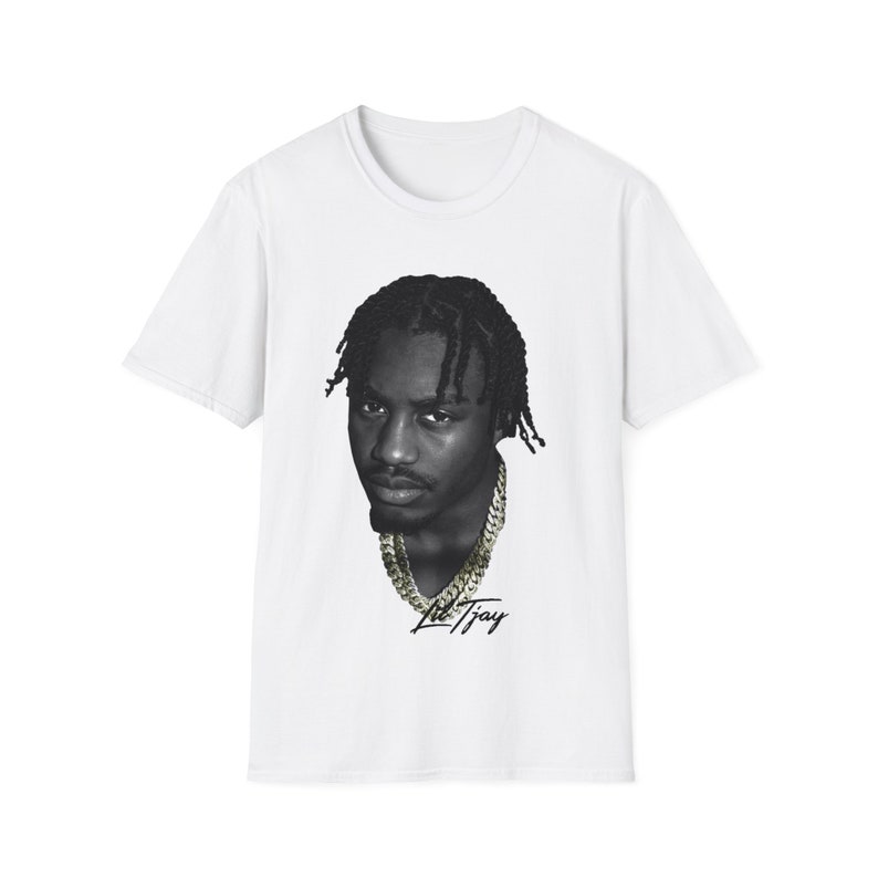 Lil Tjay Graphic Vintage Face T-shirt Hiphop Rap, Trap, Streetwear ...