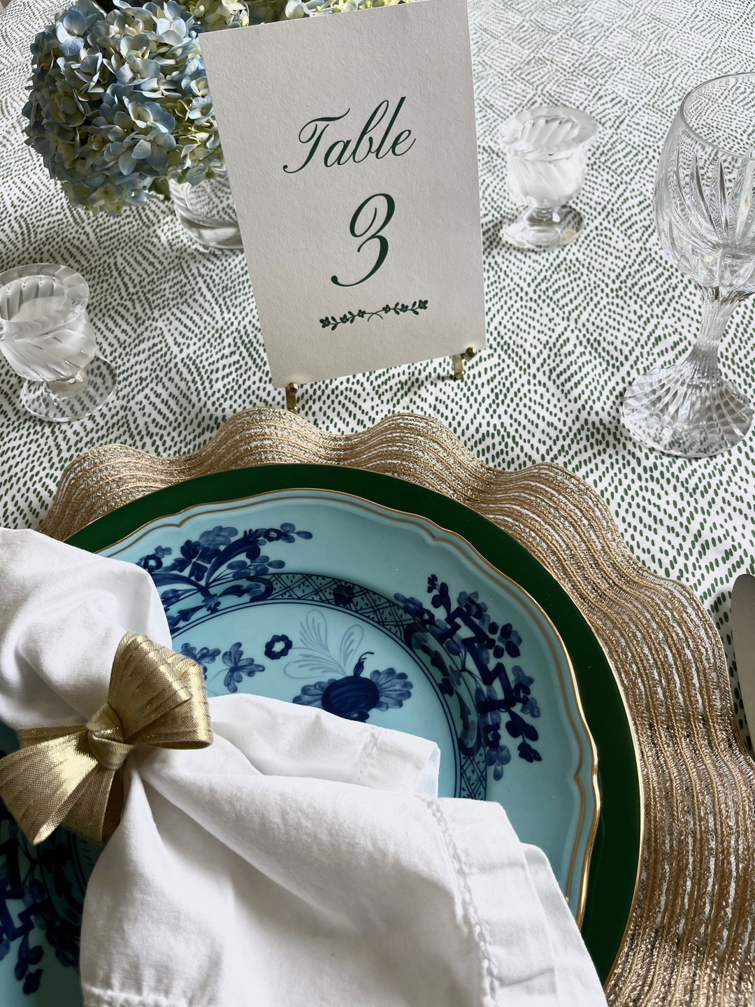 Hunter Green Swag Table Number Cards 1-10. Digitally Download. - Etsy
