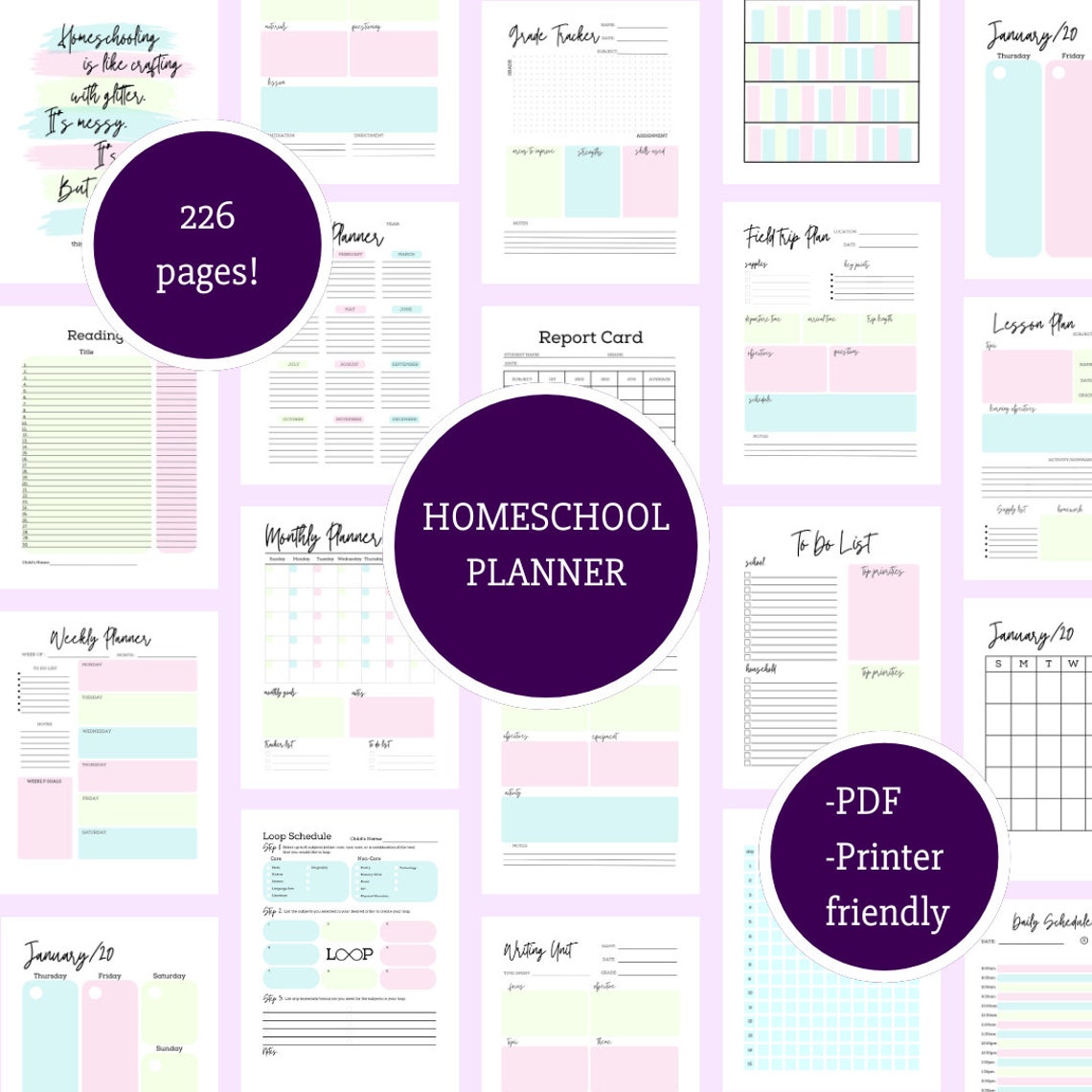 Homeschool Planner Printable - Homeschool Planner - Homeschool Planning ...