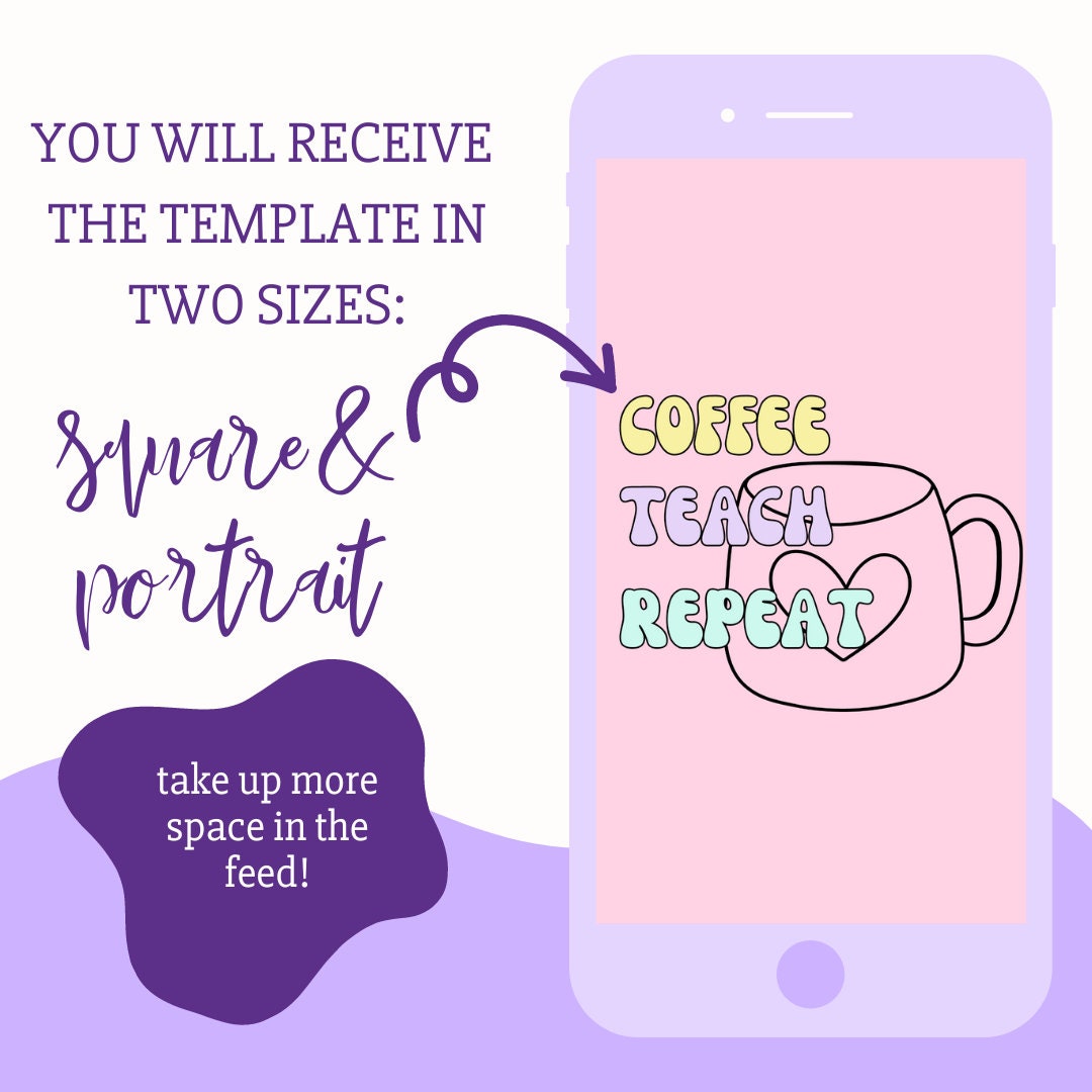 Teacher Era - Teacher Instagram Post Templates - Teacher Social Media ...