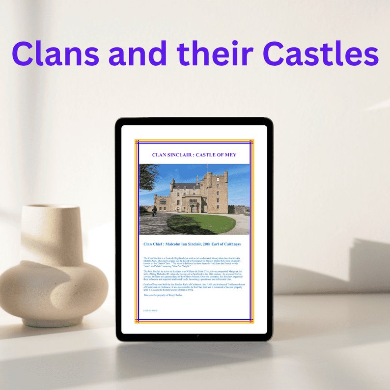 Sinclair Clan and Their Ancestral Home, Castle of Mey. - Etsy