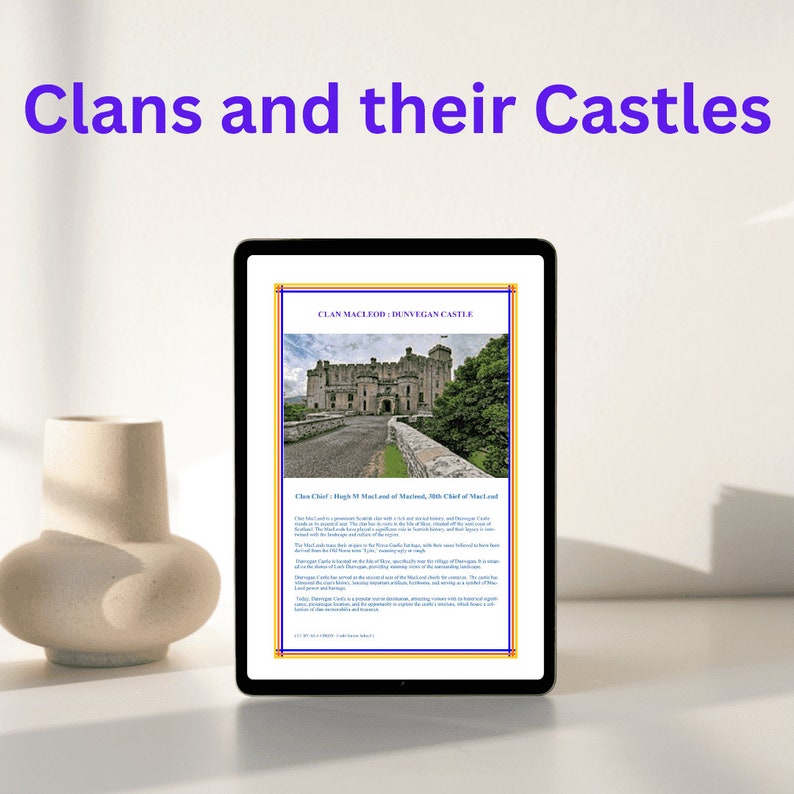 Macleod Clan and Their Ancestral Home, Dunvegan Castle. - Etsy