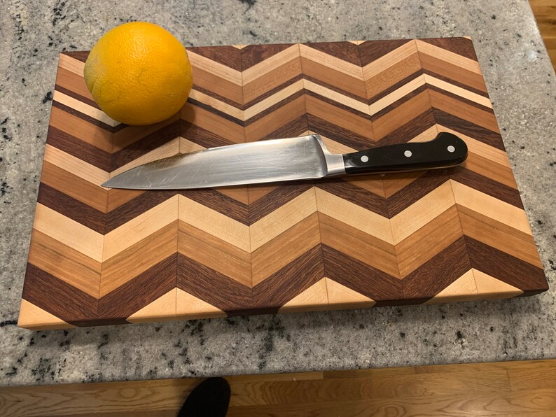 Chevron Cutting Board - Etsy