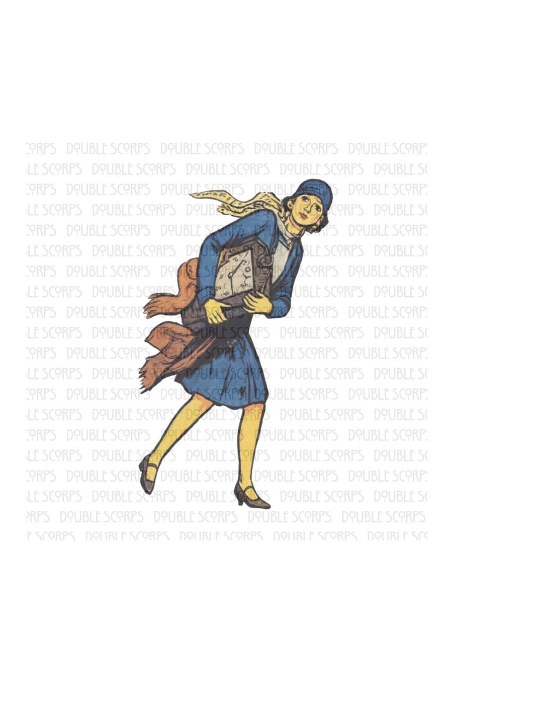 Vintage Nancy Drew Homage to 1930 Secret of the Old Clock Tandy Artwork ...