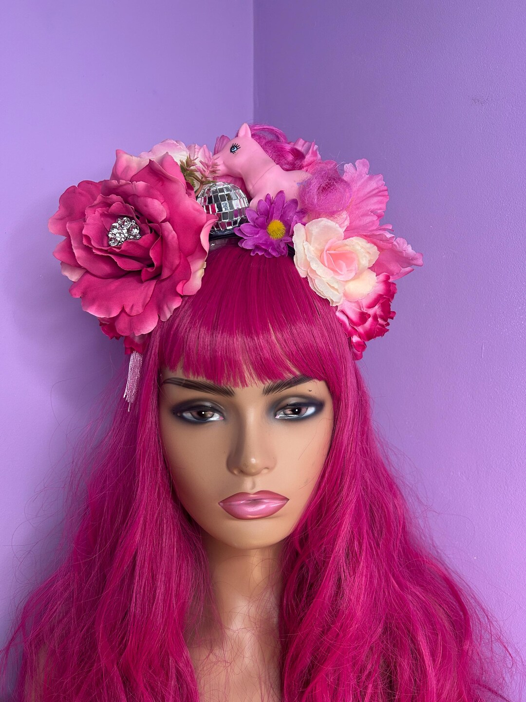 Floral My Little Pony Head Dress Head Band Festival Flower Crown - Etsy