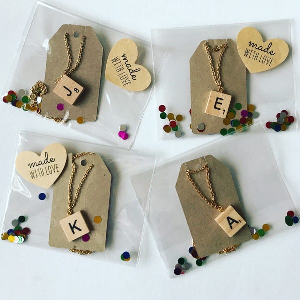 Scrabble Necklace - Etsy