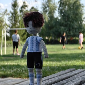 Soccer Player Amigurumi Boy Pattern, Crochet Football Player Amigurumi ...